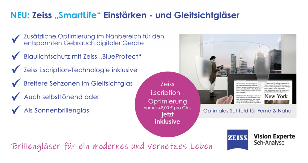 Zeiss Smart Life Gleitsichtglaeser - Karbach